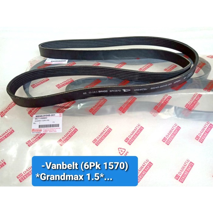 Jual V Belt Van Fan Belt Alternator Daihatsu Grandmax Grand Max Gran ...