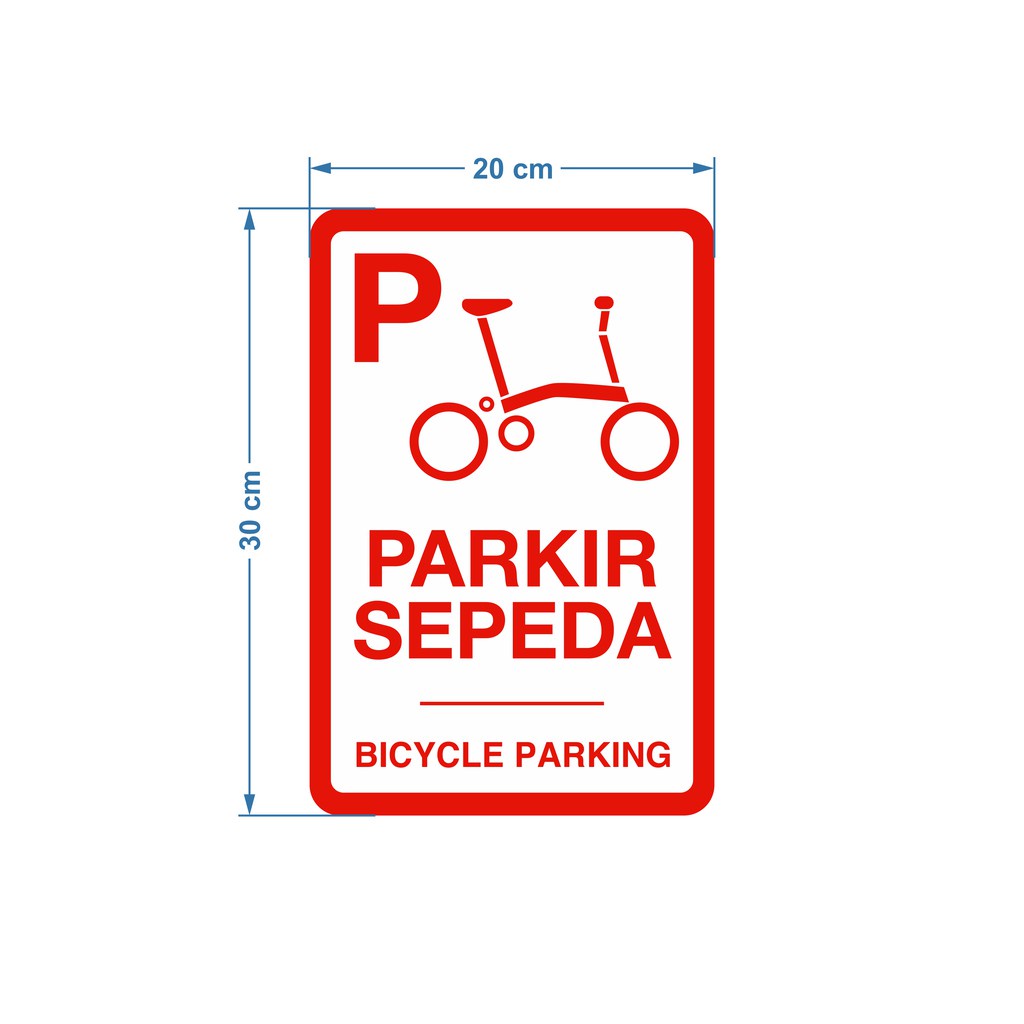 Jual STIKER RAMBU Parkir Sepeda Bahan REFLEKTIF | Shopee Indonesia