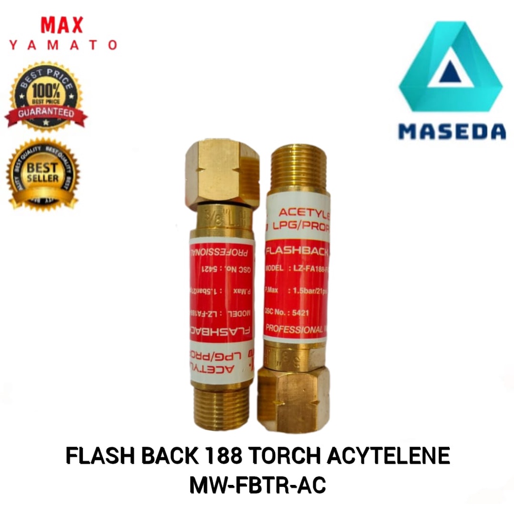 Jual FLASHBACK ARRESTOR FOR TORCH PROPANE / ACETYLENE , MAX YAMATO ...