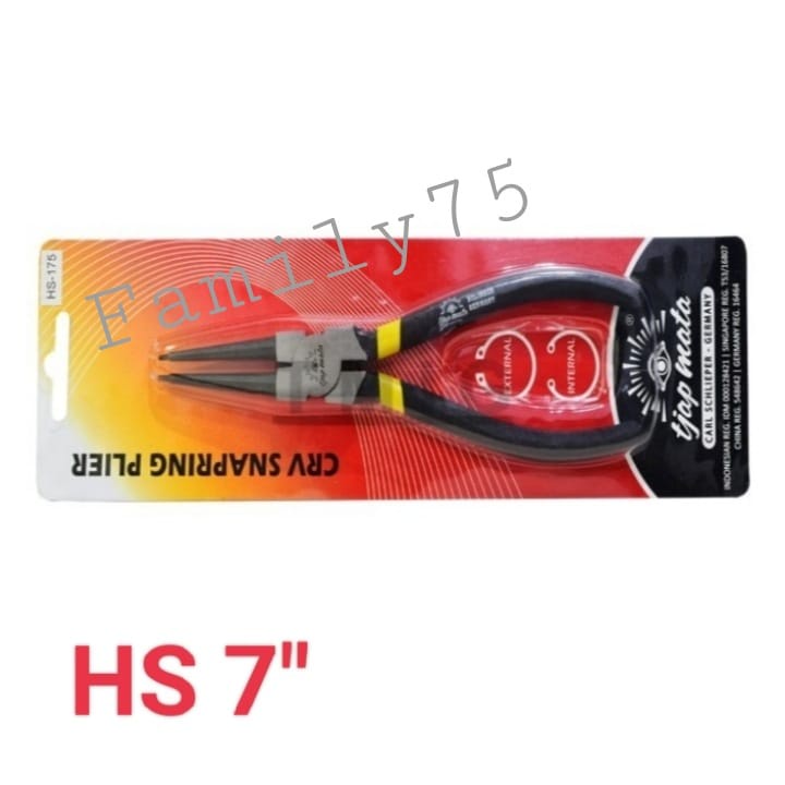 Jual Tang snap ring lurus tutup 7 inch Circlip ring per dalam Tjap Mata ...