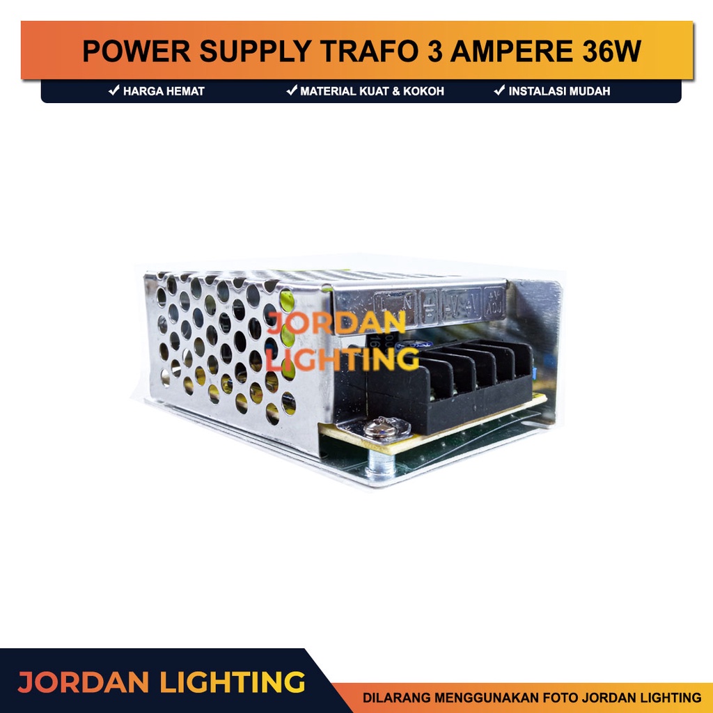 Jual Power Supply DC 12V 3A CCTV LED Strip Trafo 3 Ampere / Adaptor ...