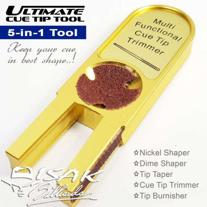 Jual Ultimate Slim Cue Tip Tool - Multi 5 In 1 - Alat Rawat Stick ...