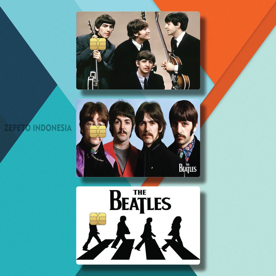 Jual STICKER CARD THE BEATLES COVER ALBUM PHOTO JIAK9/BAFAL/ CASING KTP ...