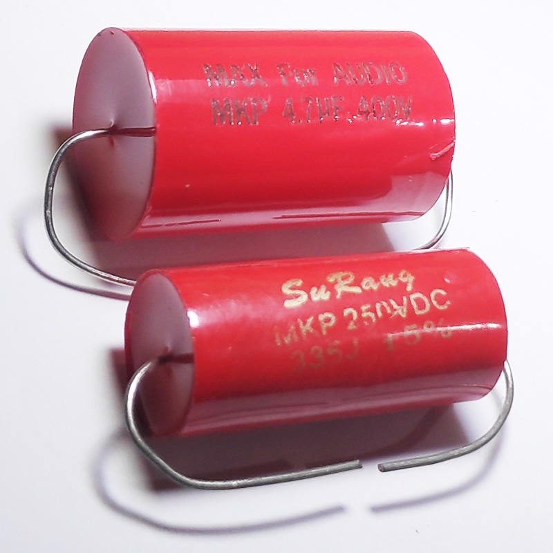 Jual CAPACITOR MKP 250V DC SURANG AUDIOPHILER MERAH MKP KAPASITOR MKP ELCO MKP 250V SARINGAN ...