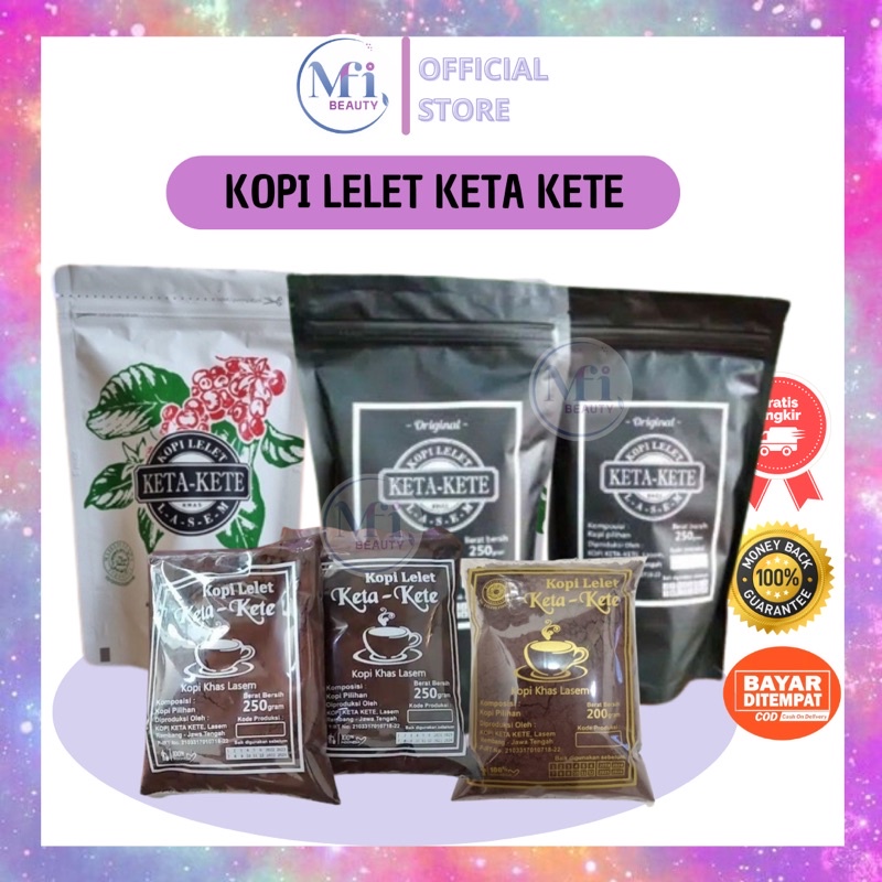 Jual KOPI LELET KETA KETE KHAS LASEM REMBANG 250 GRAM 200 GRAM | Shopee ...