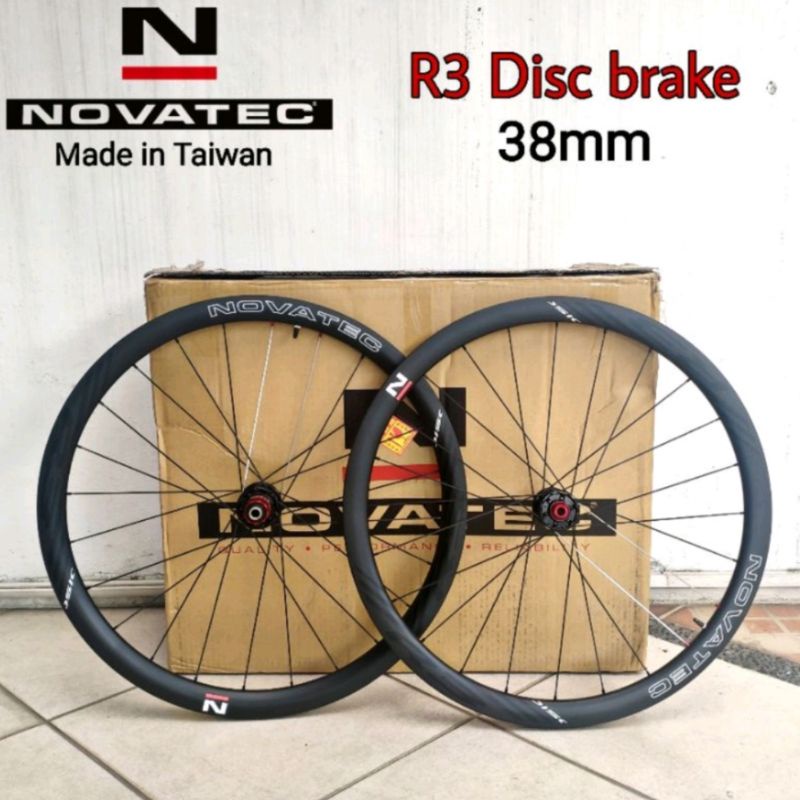 Jual Wheelset 700c Carbon Novatec R3 disc brake suport Tubeless made in ...