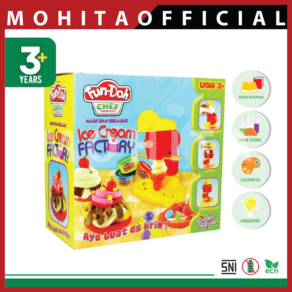 Jual mainan kreatifitas anak/mainan edukasi anak/fun doh/fun doh set ...
