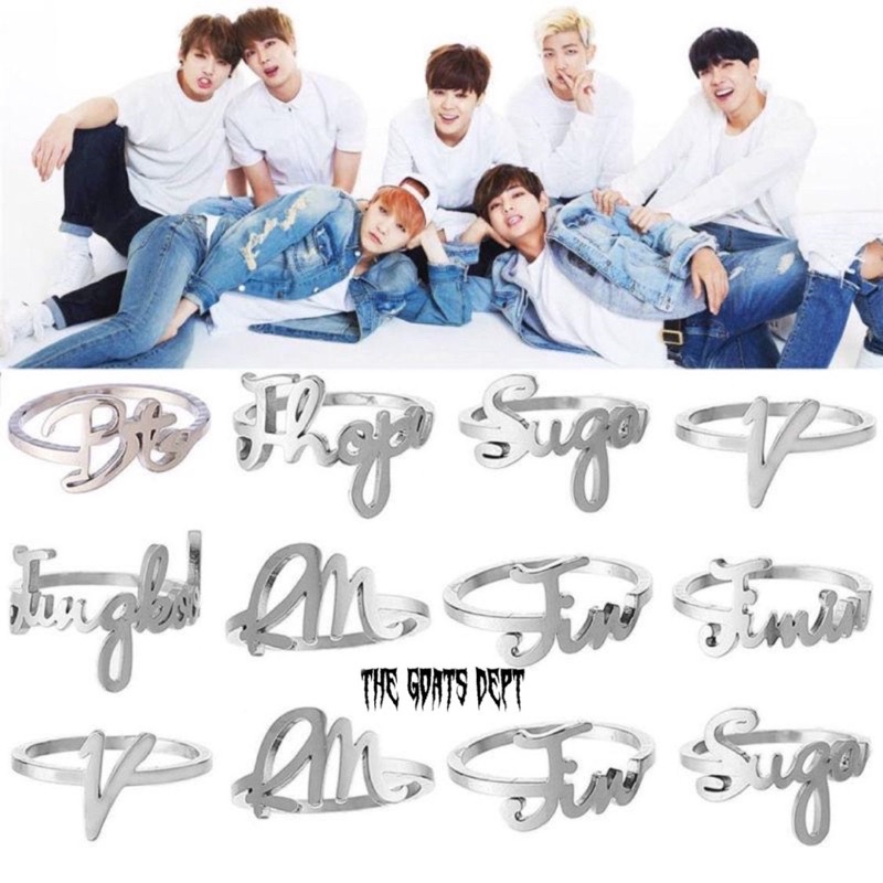 Jual The Goats Dept - Bts Member Ring Original / tgd22 Cincin Bts ...