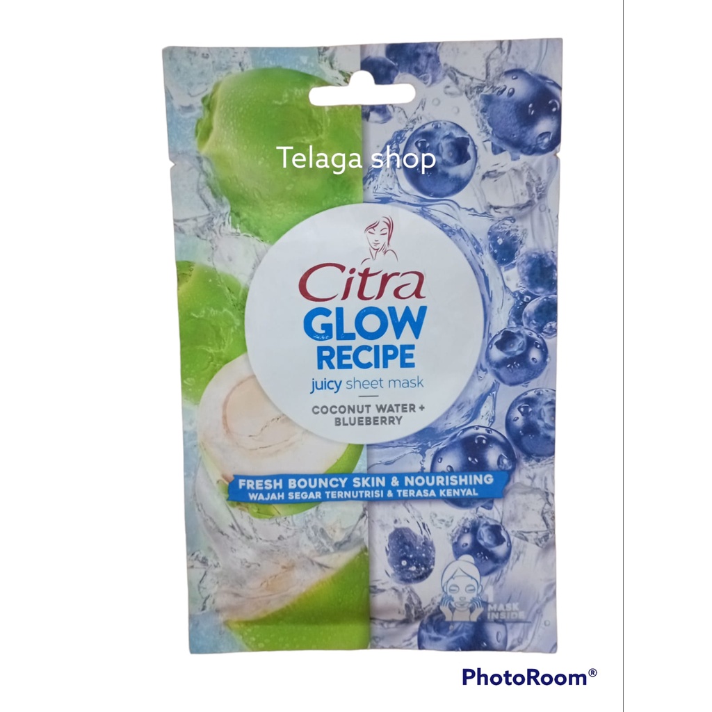 Jual (SALE!!! Wajib Baca Deskrispsi) Citra Glow Recipe Juicy Sheet Mask ...
