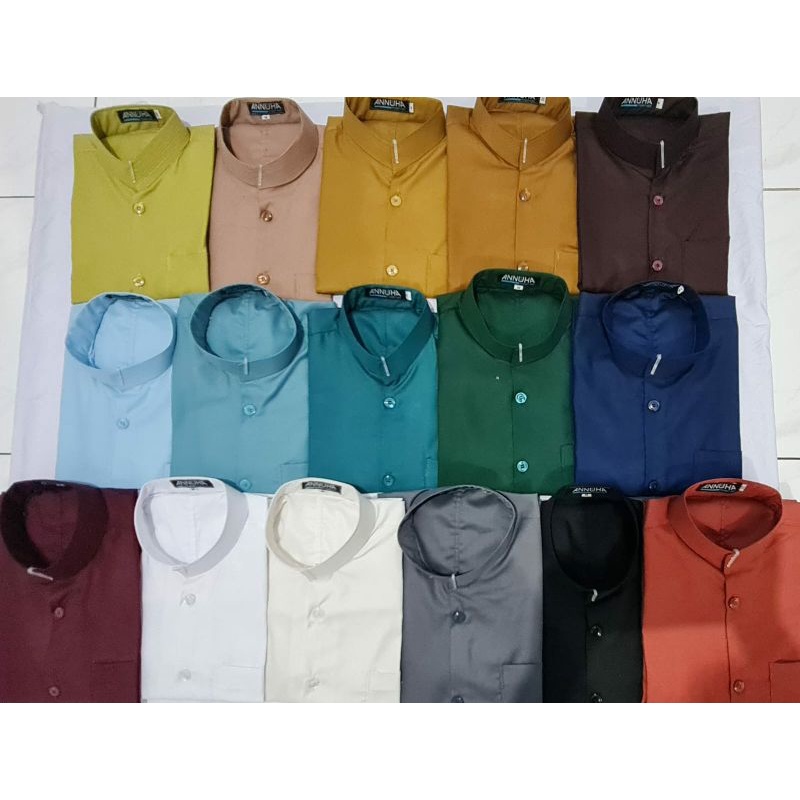 Jual Baju Koko Taqwa Haibah An Nuha Bahan Toyobo Sage | Shopee Indonesia