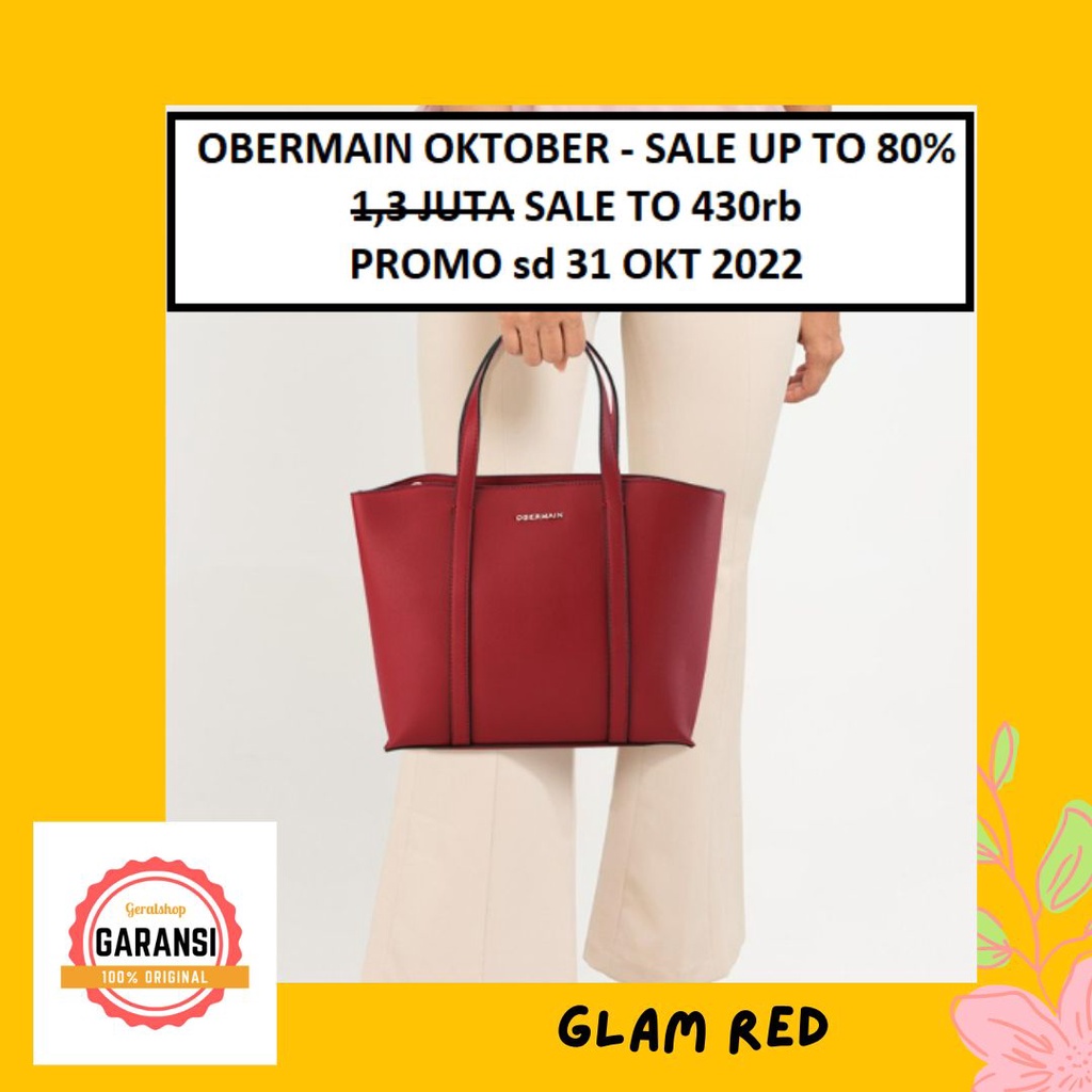 Jual Tas Obermain handbag sale seri GLAM 100% original store | Shopee ...