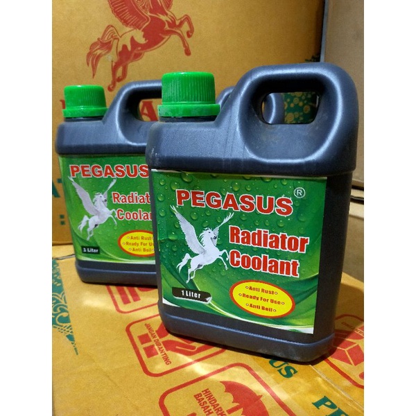 Jual air radiator pegasus 1 Liter (hijau) | Shopee Indonesia