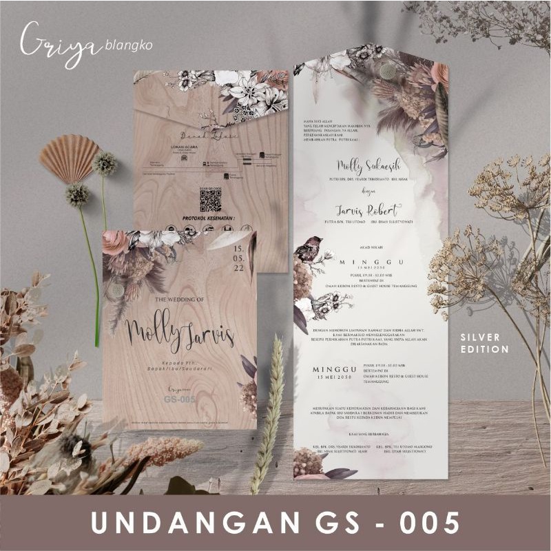 Jual Blangko undangan griya silver GS 005 | Shopee Indonesia