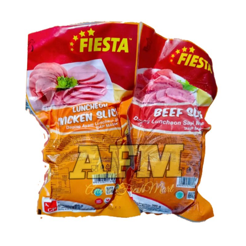 Jual FIESTA BEEF SLICE/CHICKEN SLICE 300GRAM LUNCHEON DAGING HAM AYAM ...