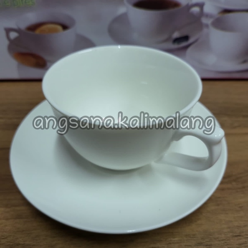 Jual Tea Cup Saucer / Harga Per 1 dus Isi 4 set / Cangkir + Tatakkan ...