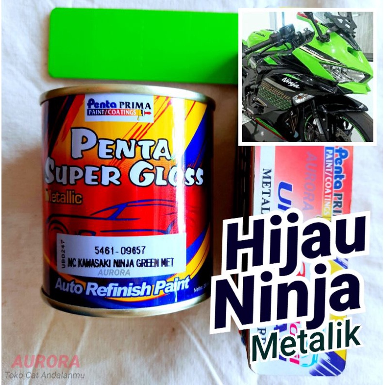 Jual Cat Hijau Ninja Metalik Penta Super Gloss Kawasaki Ninja Green ...
