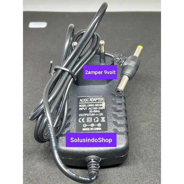 Jual Adaptor 9V 2A - Adaptor 9v 2a Jek besar kecil - Adaptor 9 volt 2 amper - Adaptor 9v 2a ...