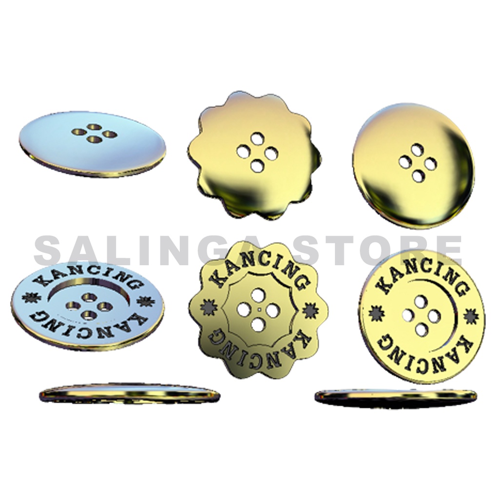 Jual KANCING LOGAM CUSTOM DESIGN MATERIAL ANTI KARAT MINIMAL ORDER ...