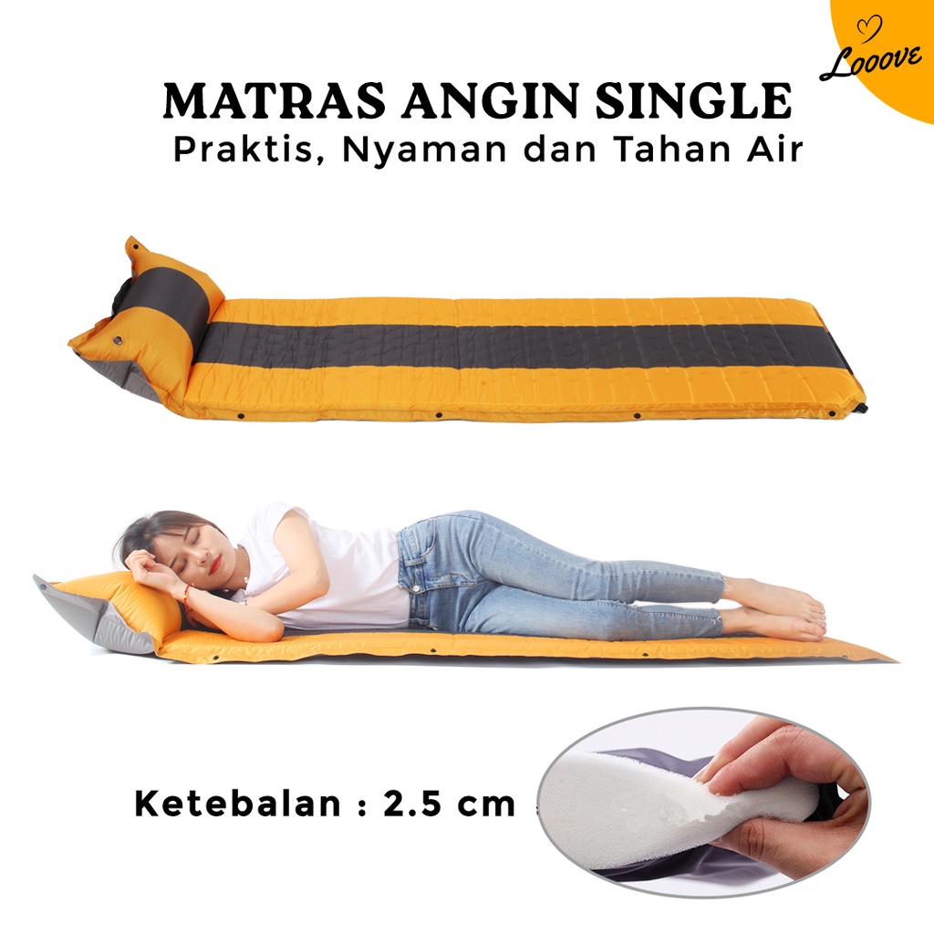 Jual Matras Camping Single 60x185 cm - Ultra Light Inflatable Matras ...