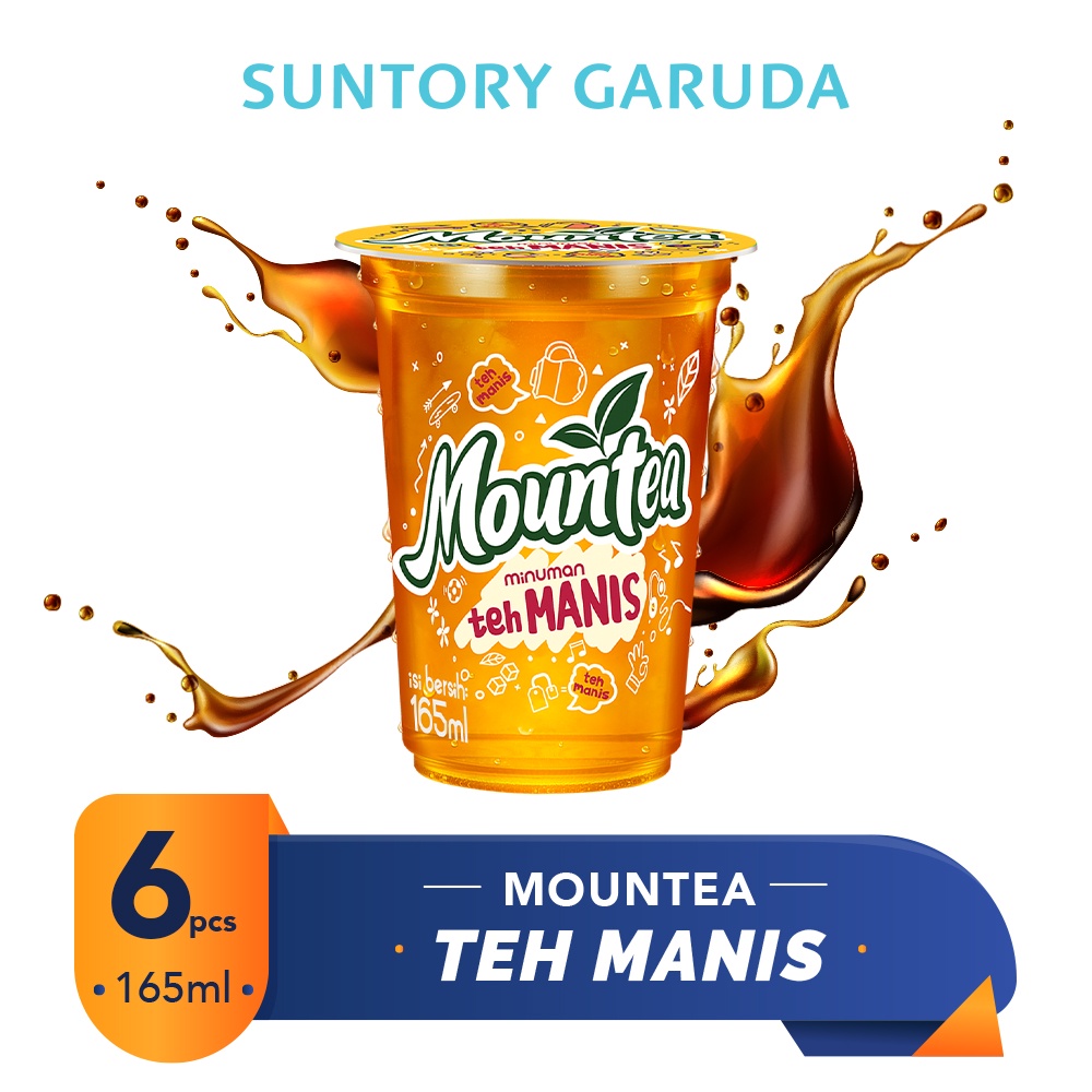 Jual Mountea Teh Manis - 165ml (6 Pcs) | Shopee Indonesia