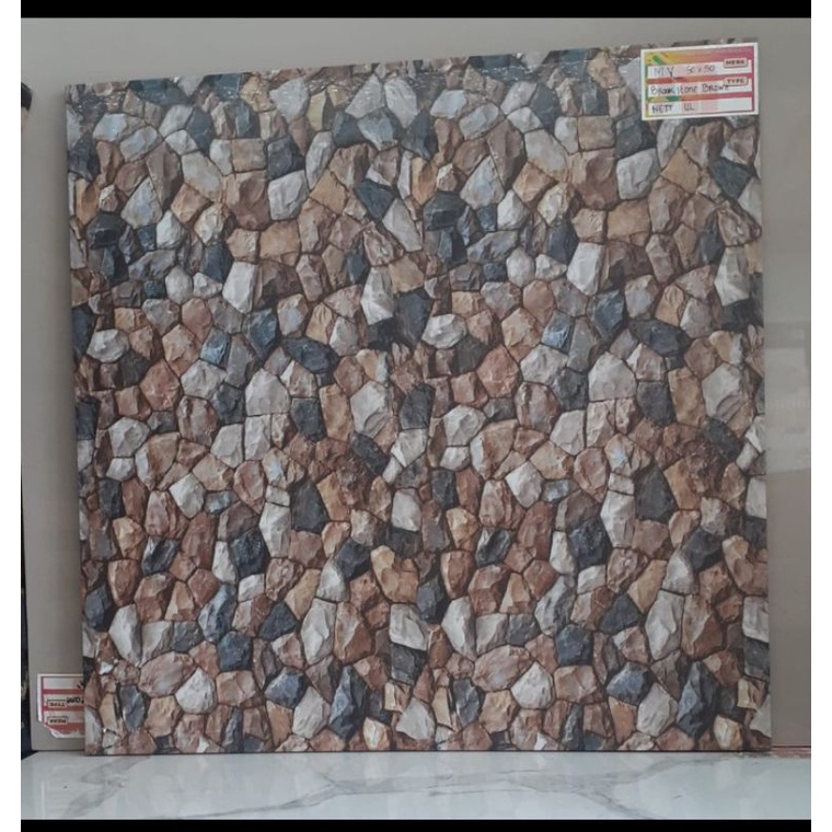 Jual keramik batu brook stone 50*50 | Shopee Indonesia