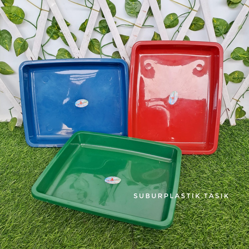 Jual [ 3 & 6 pcs ] Nampan Plastik Octo Plast 1,2,3 | Tatakan Baki ...