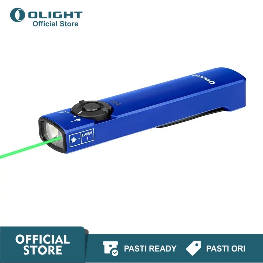 Jual OLIGHT Arkfeld Blue CW + Green Laser Pointer Flashlight Senter LED ...