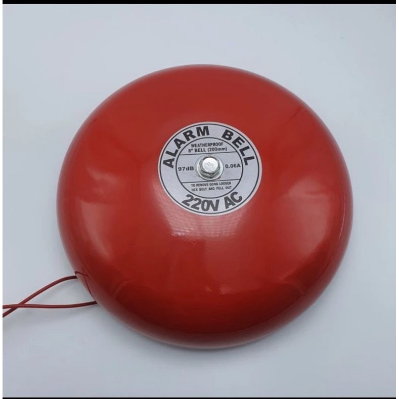 Jual ALARM BELL BESI 8 inci 200mm BELL KRING FIRE ALARM BELL 220VAC ...