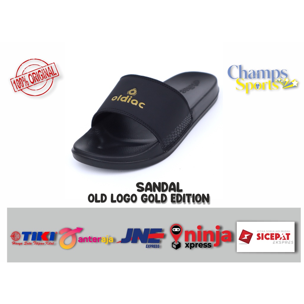 Jual Sandal Santai Old Logo Gold Edition | Shopee Indonesia