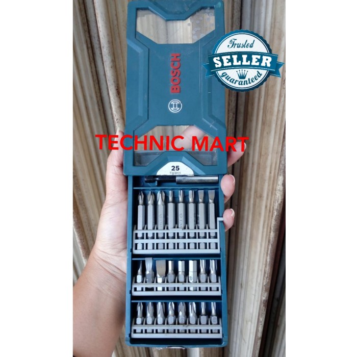Jual Obeng Mata Bor Obeng Bosch 25 Pcs Mini X-Line Screwdriver Bit Set ...