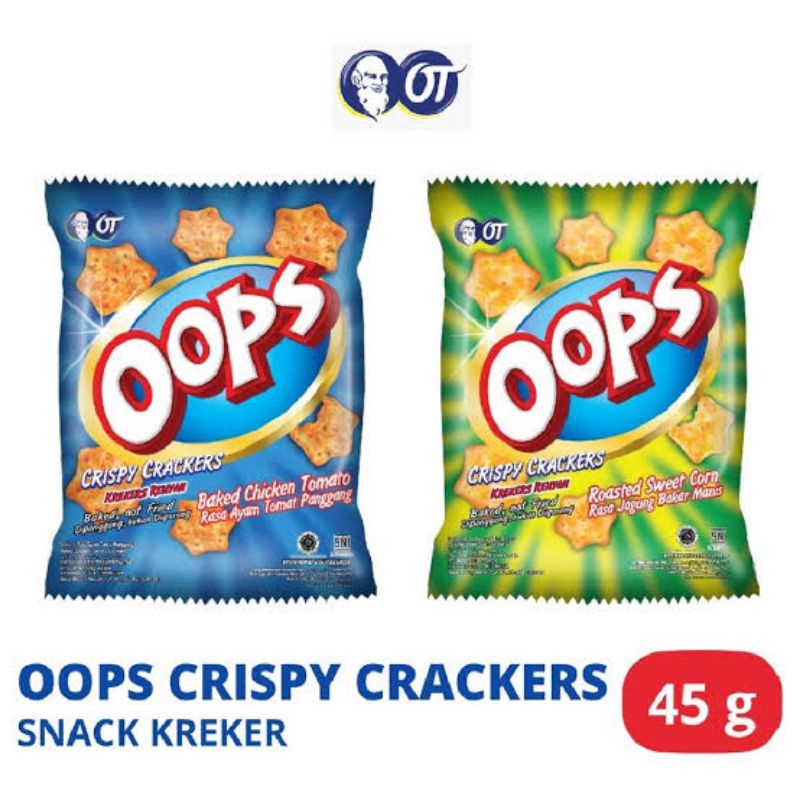 Jual OOPS CRISPY CRACKERS 45GR | Shopee Indonesia Jual OOPS CRISPY CRACKERS 45GR | Shopee Indonesia