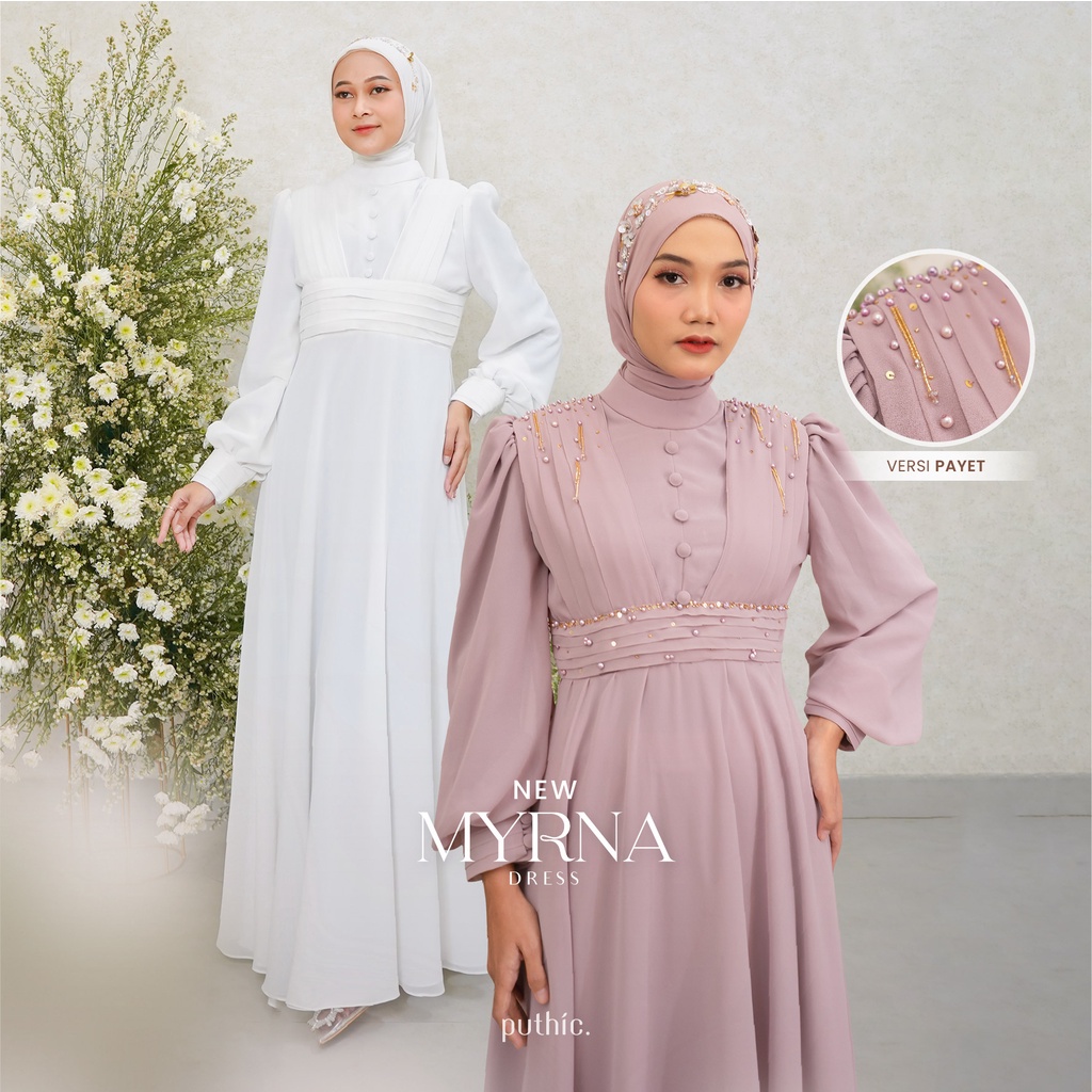 Jual PUTHIC - NEW MYRNA DRESS|BERPAYETTT|READY STOCK|GAUN PESTA|GAUN ...