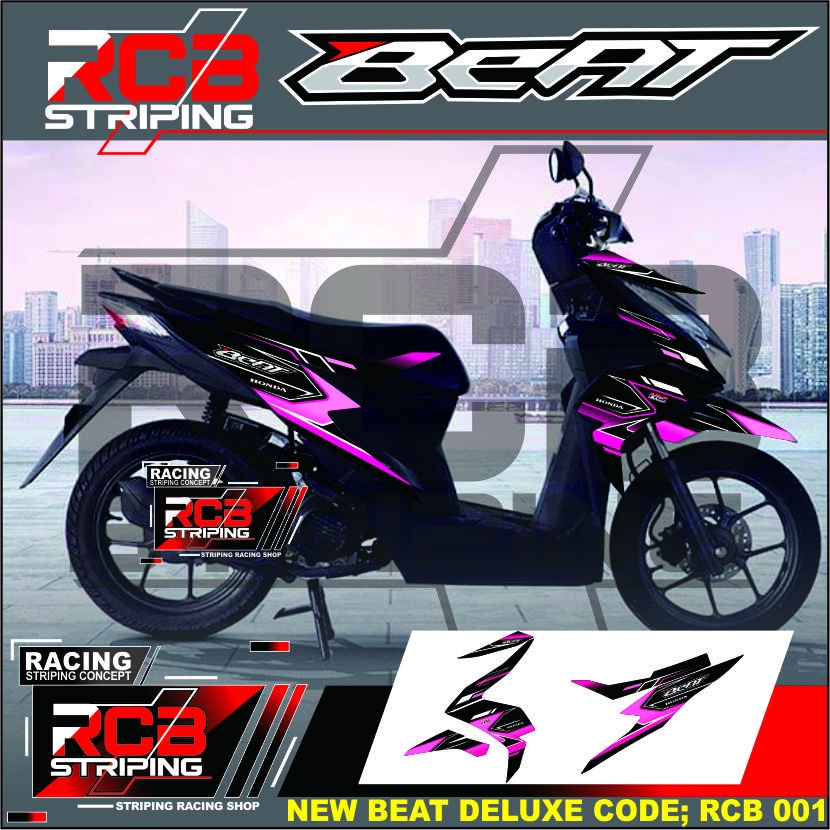 Jual COD stiker variasi semi fullbody honda beat deluxe sticker ...