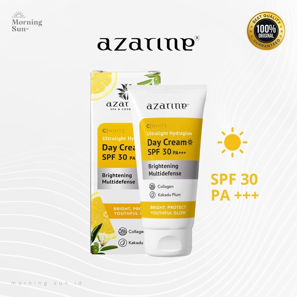 Jual Azarine Ultralight Hydraglow Day Cream SPF 30 - 25gr (ed 12/2024 ...