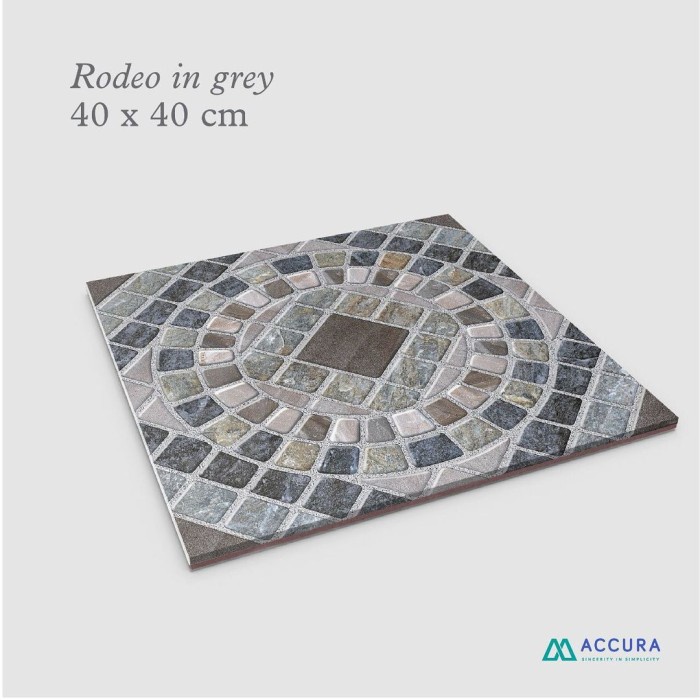 Jual KERAMIK 40X40 RODEO GREY RUSTIC - MULIA TILE | Shopee Indonesia