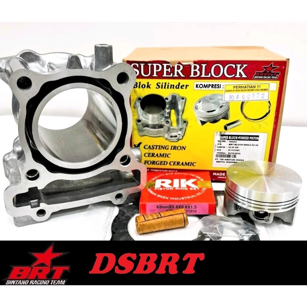 Jual Blok BRT Cast Iron 62 NMAX AEROX LEXI XSR WR 155 VIXION R R15 VVA ...