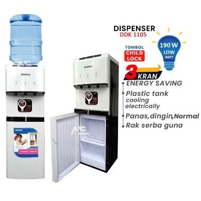 Jual Denpoo Dispenser DDK 1105 Non Kompressor Galon Atas - Dispenser ...
