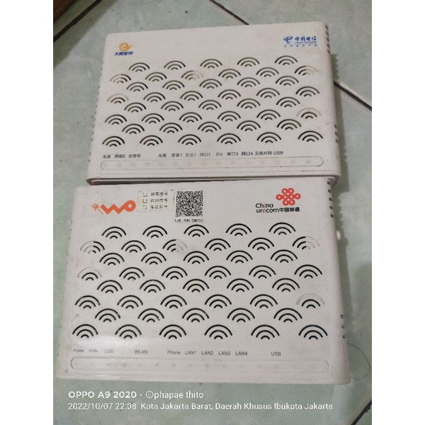 Jual ZTE (EPON ONU) MODEL ZXHN F460 unit plus ADAPTOR | Shopee Indonesia