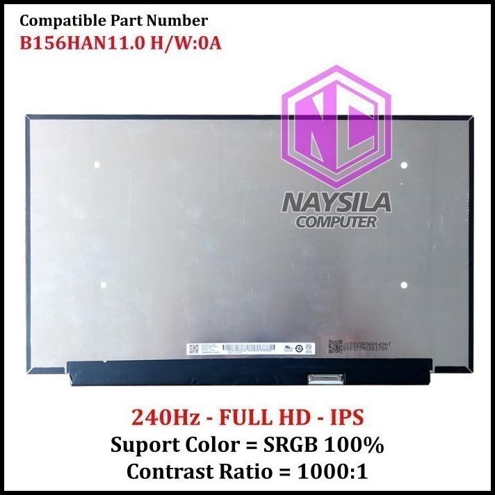 Jual Screen Layar Led Lcd Gigabyte Aorus 15 Xa 15.6 Inch Full Hd 240Hz ...