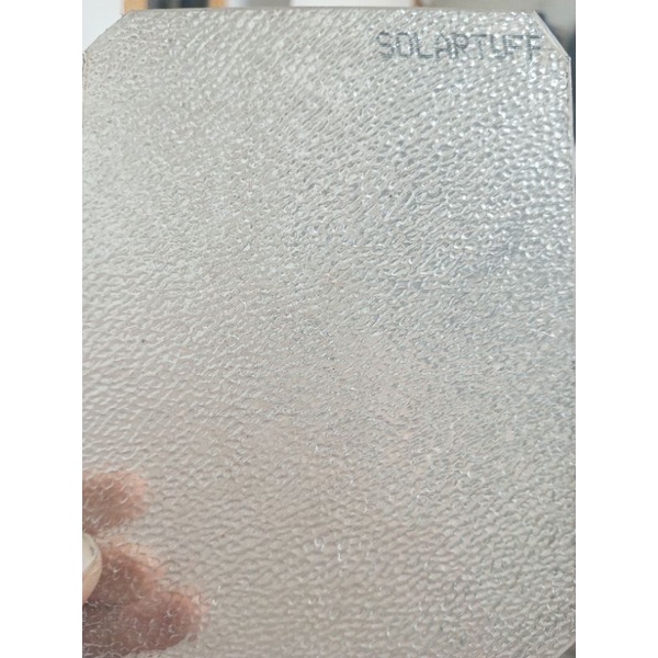 Jual Pembuatan Kanopi Atap Solarflat Embossed rangka besi holow ...