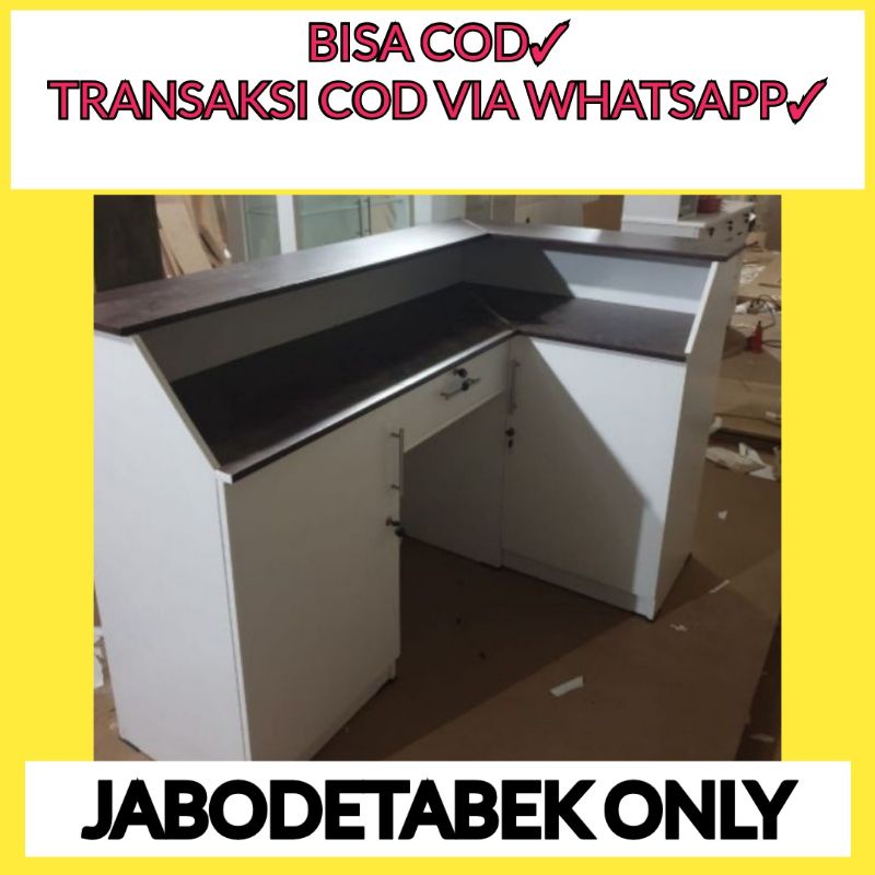 Jual MEJA KASIR / MEJA LAUNDRY / MEJA TOKO L TERBARU DAN TERMURAH ...