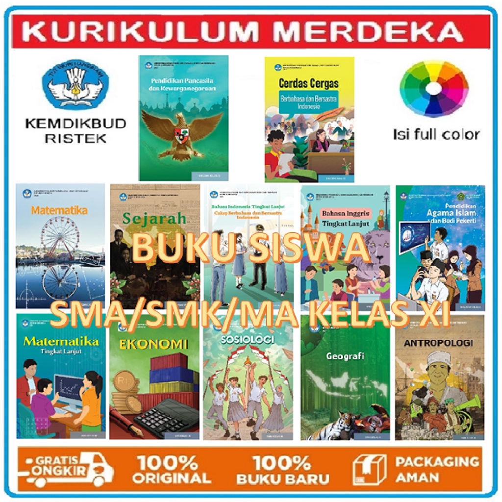Jual Buku Siswa SMA / SMK Kelas XI Kurikulum Merdeka - Buku Paket SMA Kelas 11 Kemendikbud 2022 ...