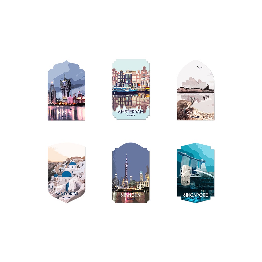 Jual Baller Stickers Set City C ( Sticker Koper ) | Shopee Indonesia