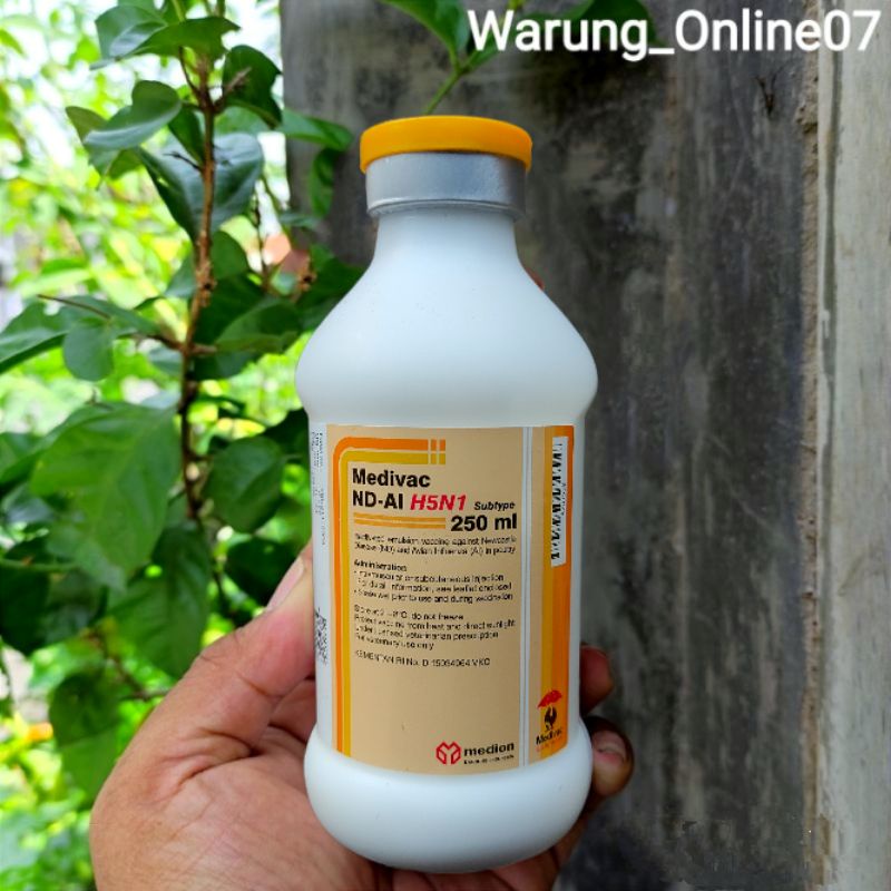 Jual Vaksin Medivac ND AI H5N1 New Formula Netto 250ml Dosis 500 Ekor ...