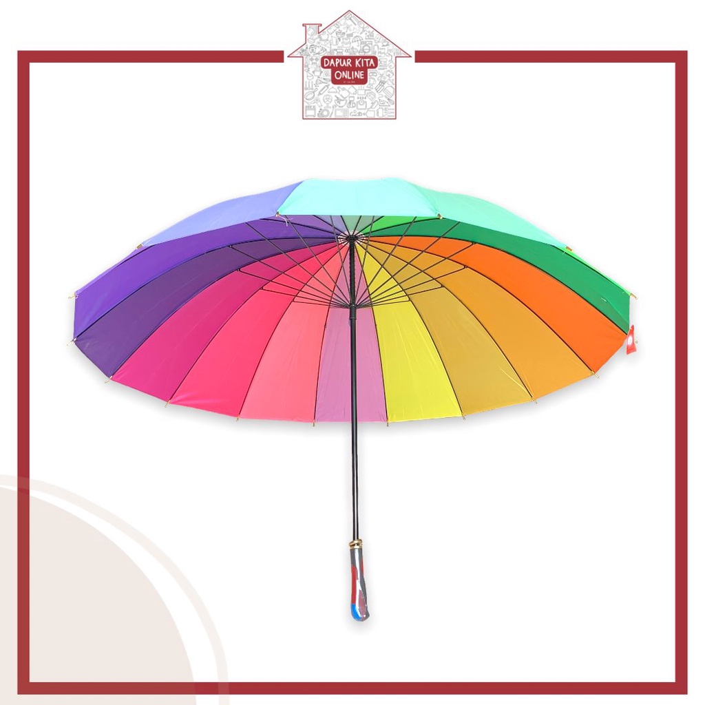 Jual Payung Golf Warna Pelangi Besar Jumbo 115B / Payung Golf Kembang ...
