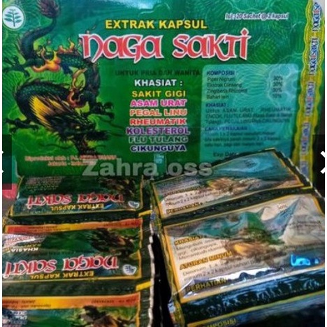 Jual Naga Sakti Kapsul Renceng Obat Sakit Gigi, Asam Urat, Rematik ...
