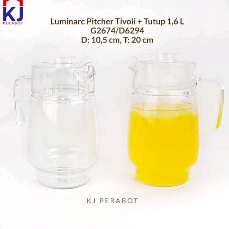 Jual Pitcher Formia Kaca Bening Tebal Cafe Restoran Hotel Premium ...
