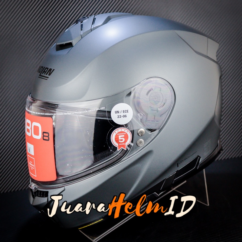 Jual NOLAN HELM N808 CLASSIC N-COM #002 / FLAT VULCAN GREY/ N80-8 DUAL ...