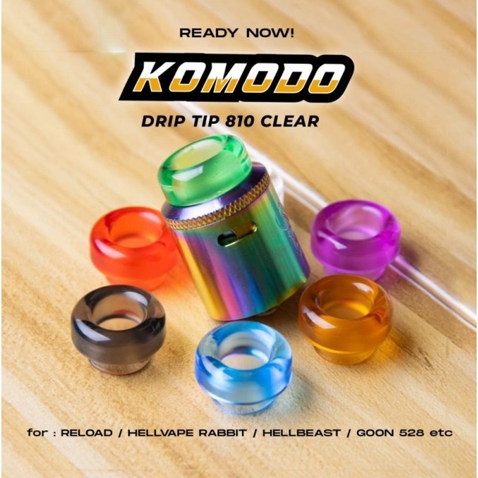 Jual Komodo v3 Drip Tip 810 Clear Series by Komodo | Shopee Indonesia