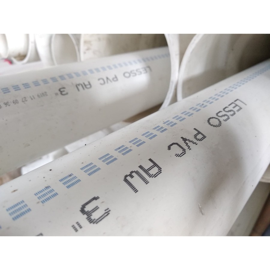 Jual Pipa PVC LESSO AW 3" inch Tebal 3,35mm Panjang 4 Meter Standar Pipa PVC | Shopee Indonesia